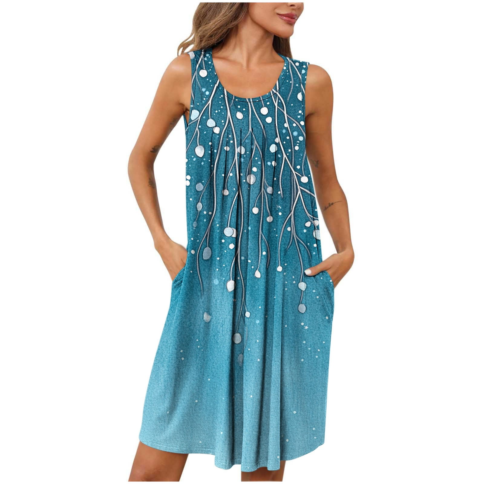 Sakmal Vintage Moomoo Nightgowns Women Comfy Sleep Tanks Nightshirt ...
