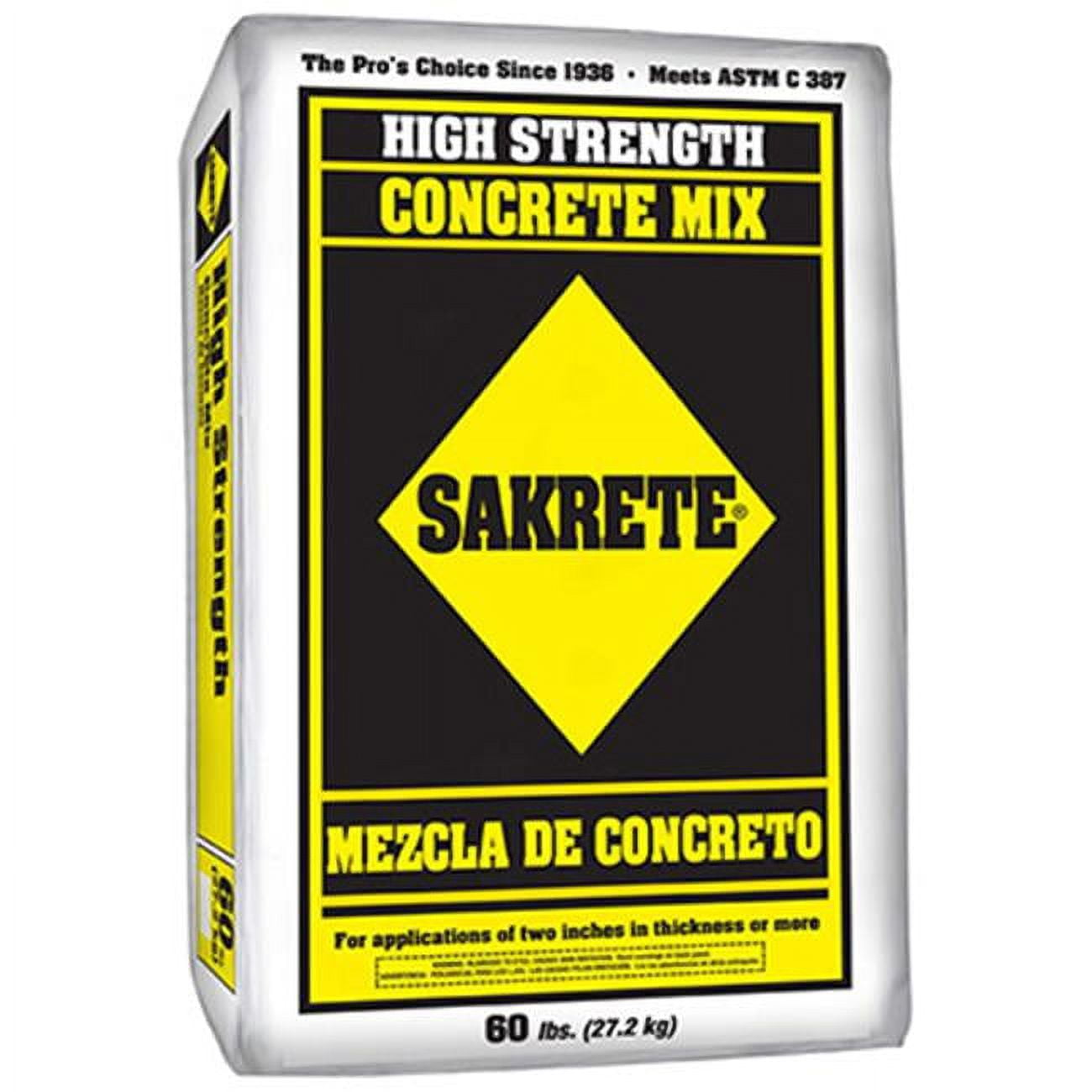 Sakrete High-Strength Premade Concrete Mix, 60 lbs. Bag for ...