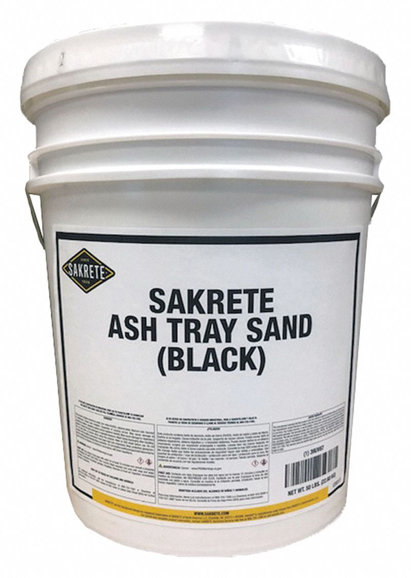 Sakrete Ash Tray Sand,50 lb.,Black 120017 - Walmart Business Supplies