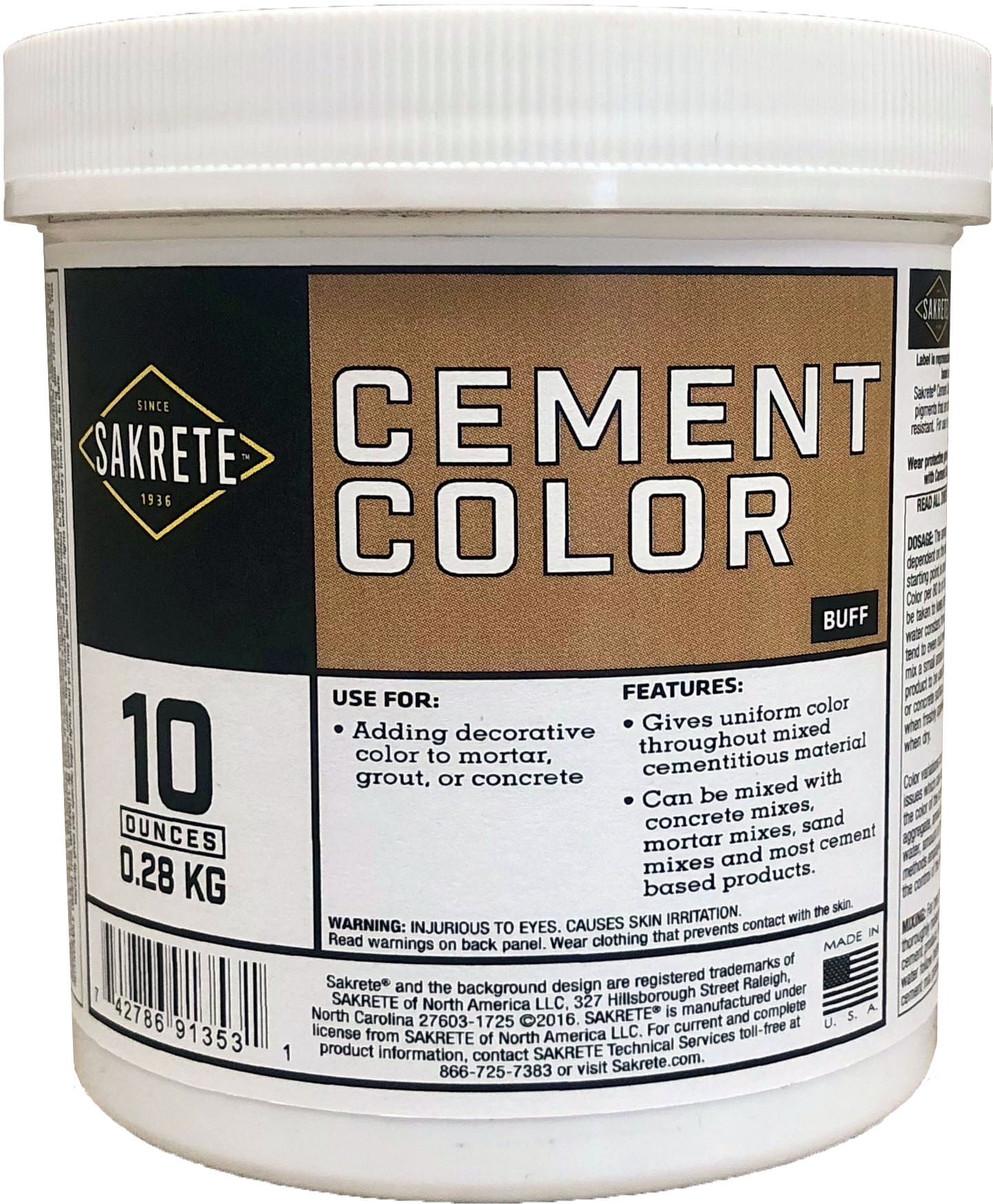 Sakrete Cement Color (10 Ounce) (Buff) for Cementitious Projects ...