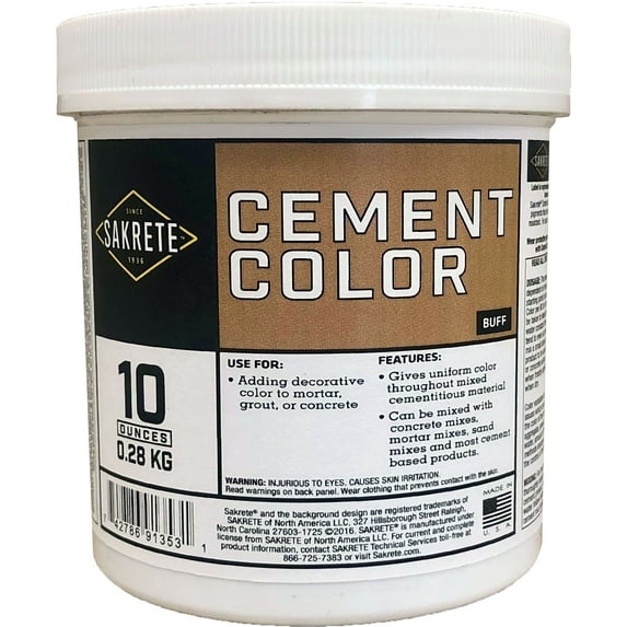 Sakrete Cement Color (10 Ounce) (Buff) for Cementitious Projects ...