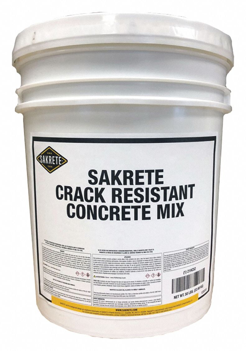 Sakrete Concrete Mix,Pail,50 lb,Crack Resistant 120018 - Walmart ...