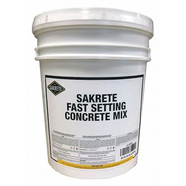 Sakrete Concrete Mix,Pail,50 lb,Fast Setting 120019 - Walmart Business ...