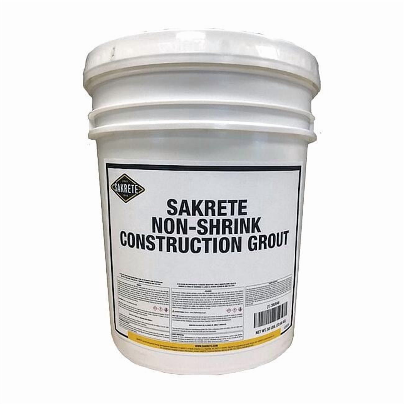 Sakrete Concrete Grout, 50 lb Pail, Gray, Nonshrinking, Coverage 5.4 sq ...