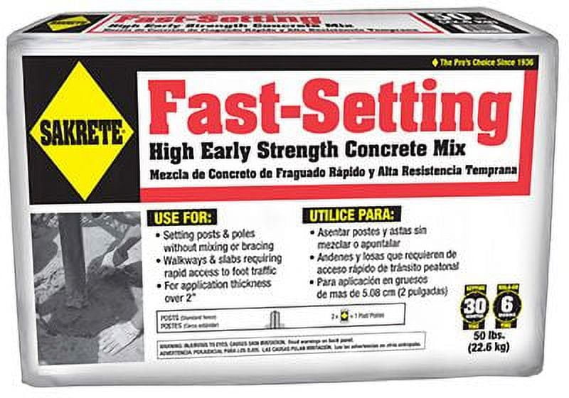 Sakrete Of North America 65305535 Fast-Setting Concrete Mix, 50-Lb ...