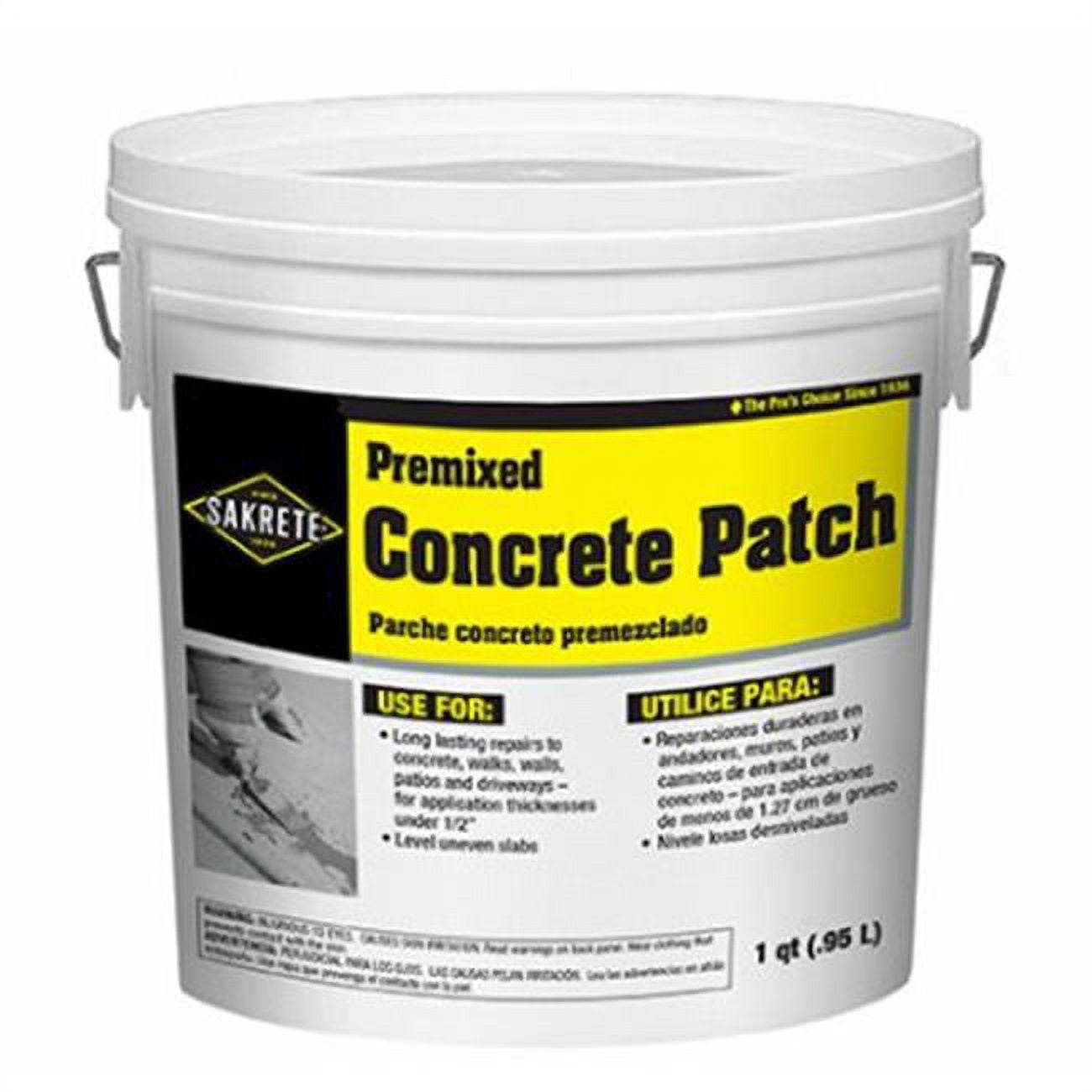 Sakrete 1 Qt. Pre-Mixed Gray Cement Patch - Walmart.com