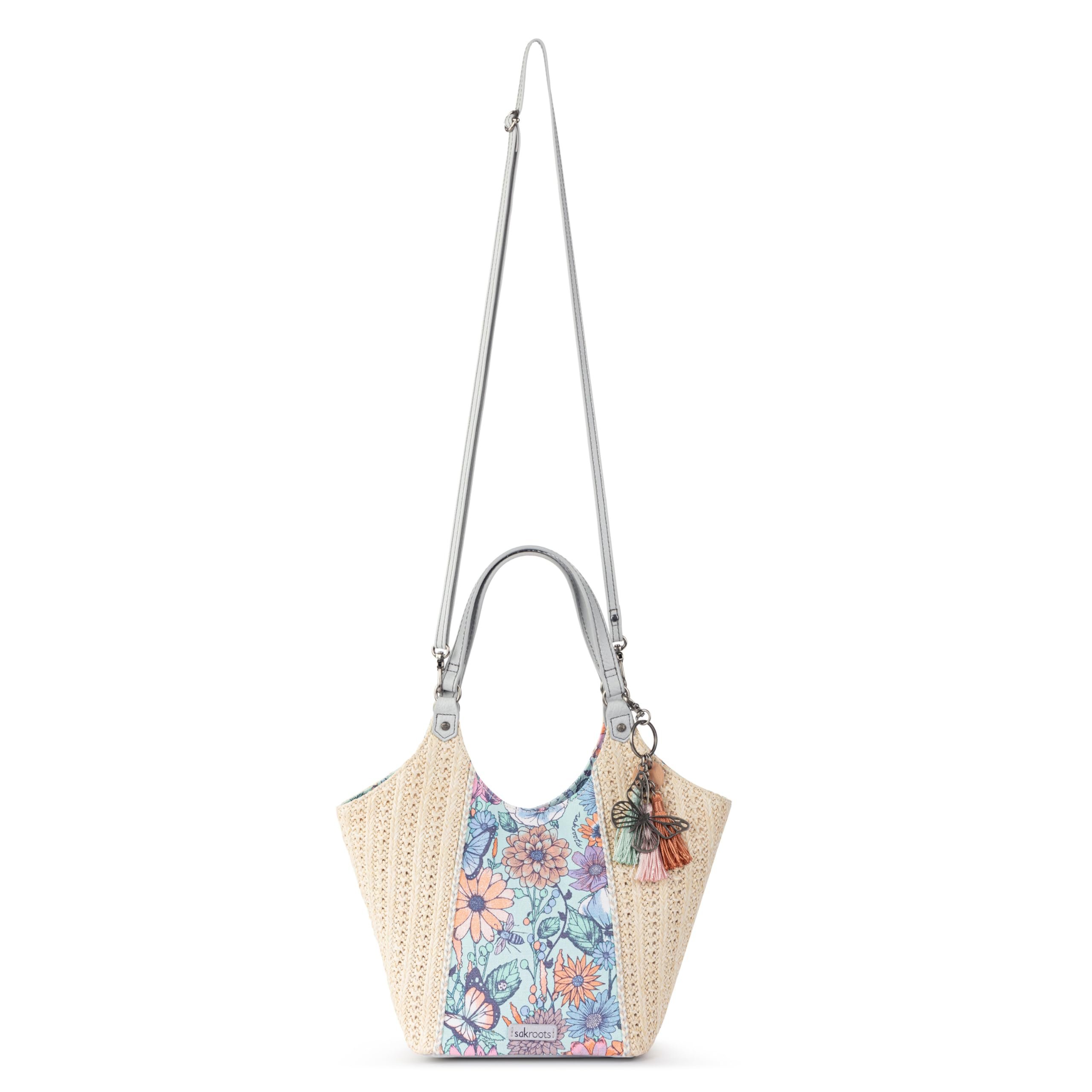 Sakroots Roma Mini Shopper, Synthetic Straw from Recycled Materials ...