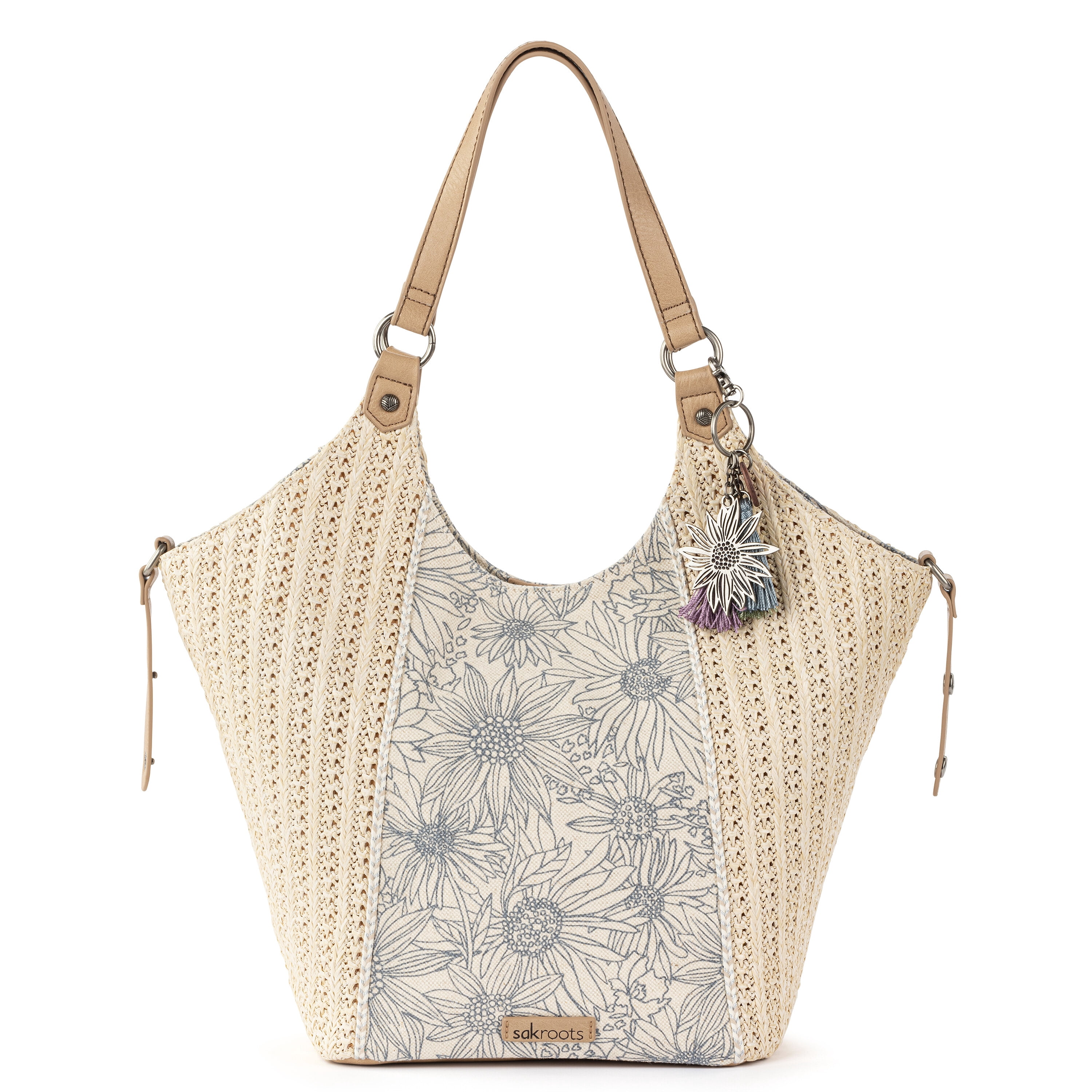 Sakroots Roma Shopper, Synthetic Straw from Recycled Materials ...