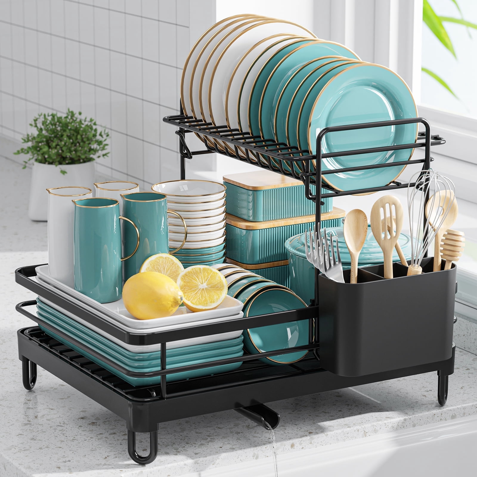 Sakugi Dish Drying Rack X-Large Stainless Steel Dish Rack for Kitchen ...