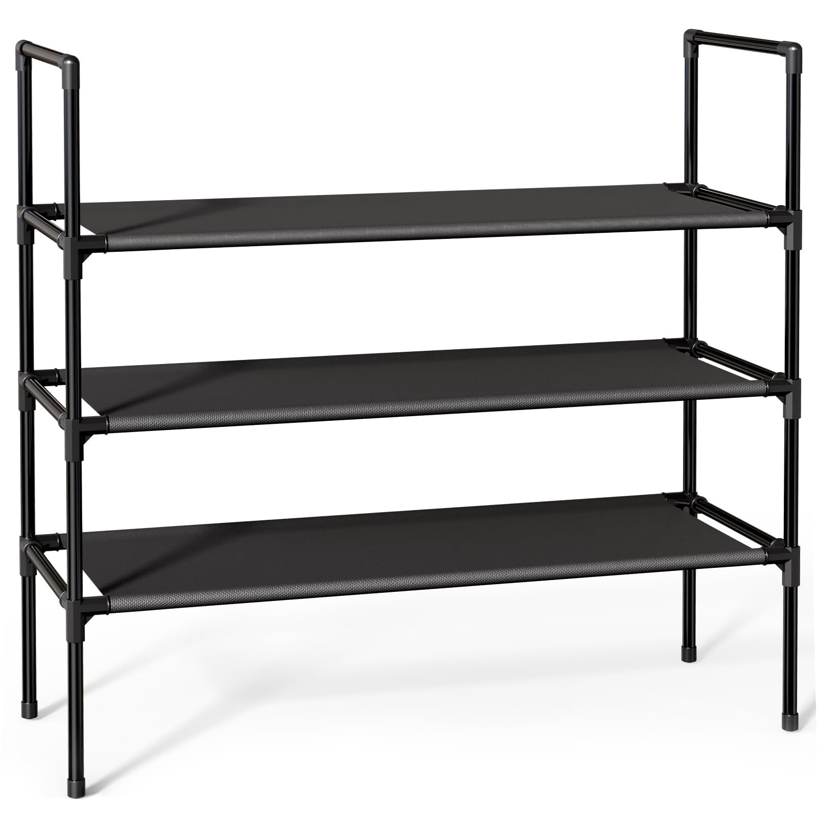 Sakugi Shoe Rack with Non-Woven Fabric - X-Large Shoe Organizer, 3-Tier ...