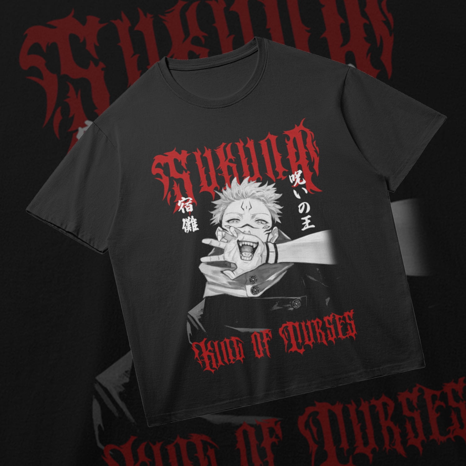Sakuna King Of Curses | Gothic Anime Manga Shirt - Walmart.com
