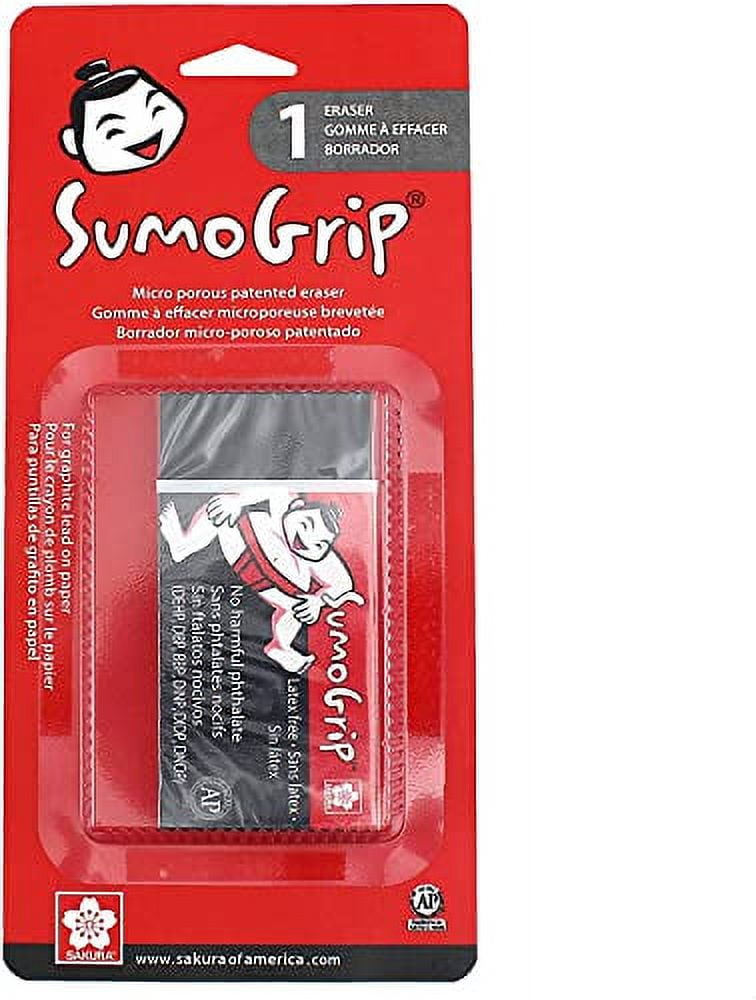 Sakura 50257 SumoGrip Premium Block Eraser 1Pc , White - Walmart.com