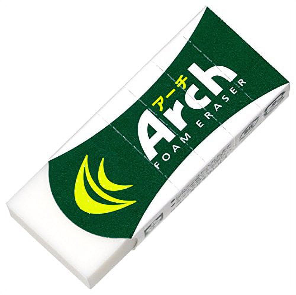 Sakura Arch Evolutional Foam Erasers, 5-Pack, White (Japan Imported ...