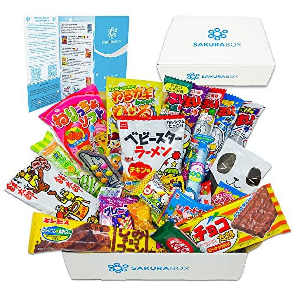 Sakura Box Japanese Snacks .. & Candy 30 Piece .. Dagashi Set Food Gift ...