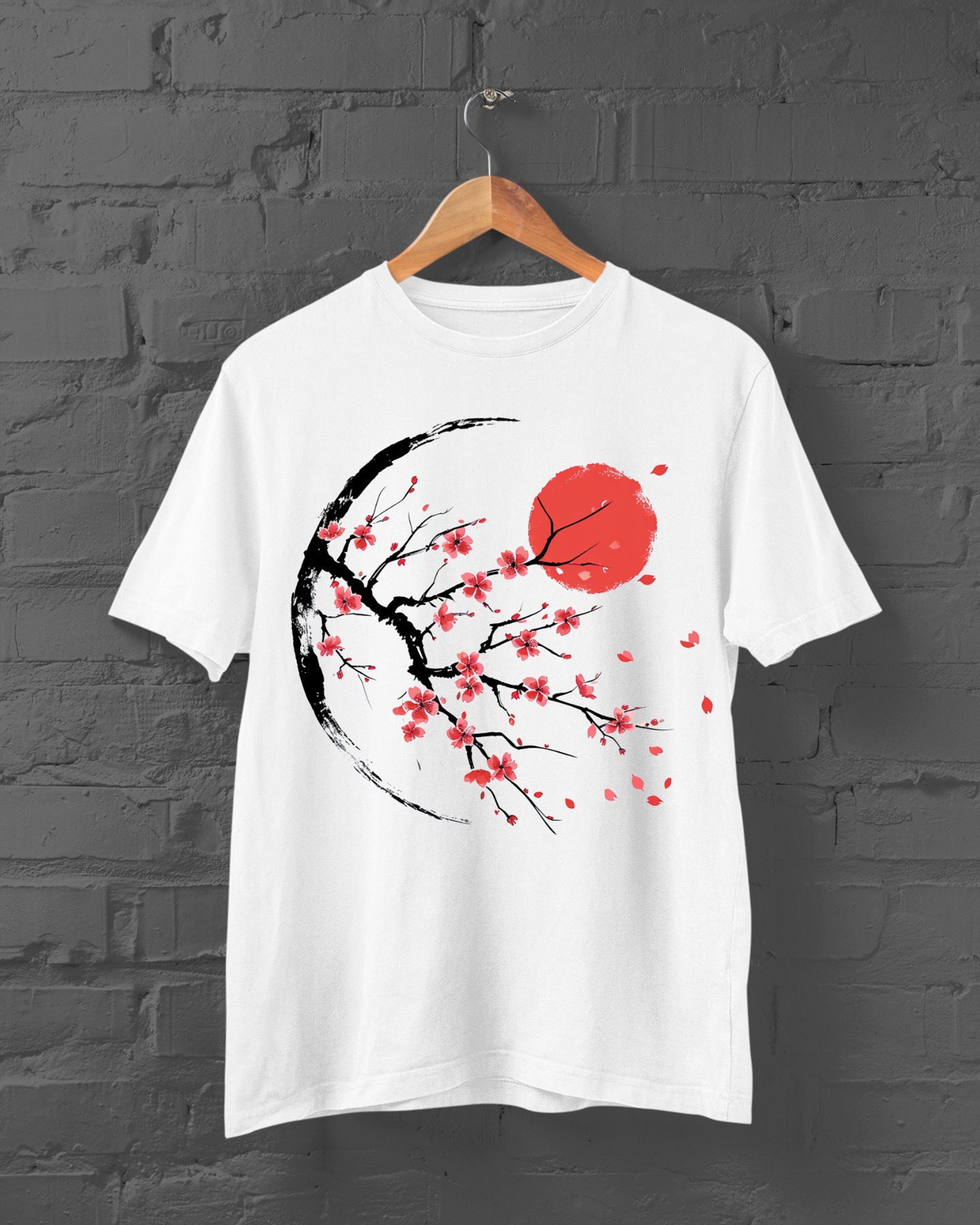 Sakura Branch Shirt | Harajuku | Japanese Streetwear | Plum Blossom T ...