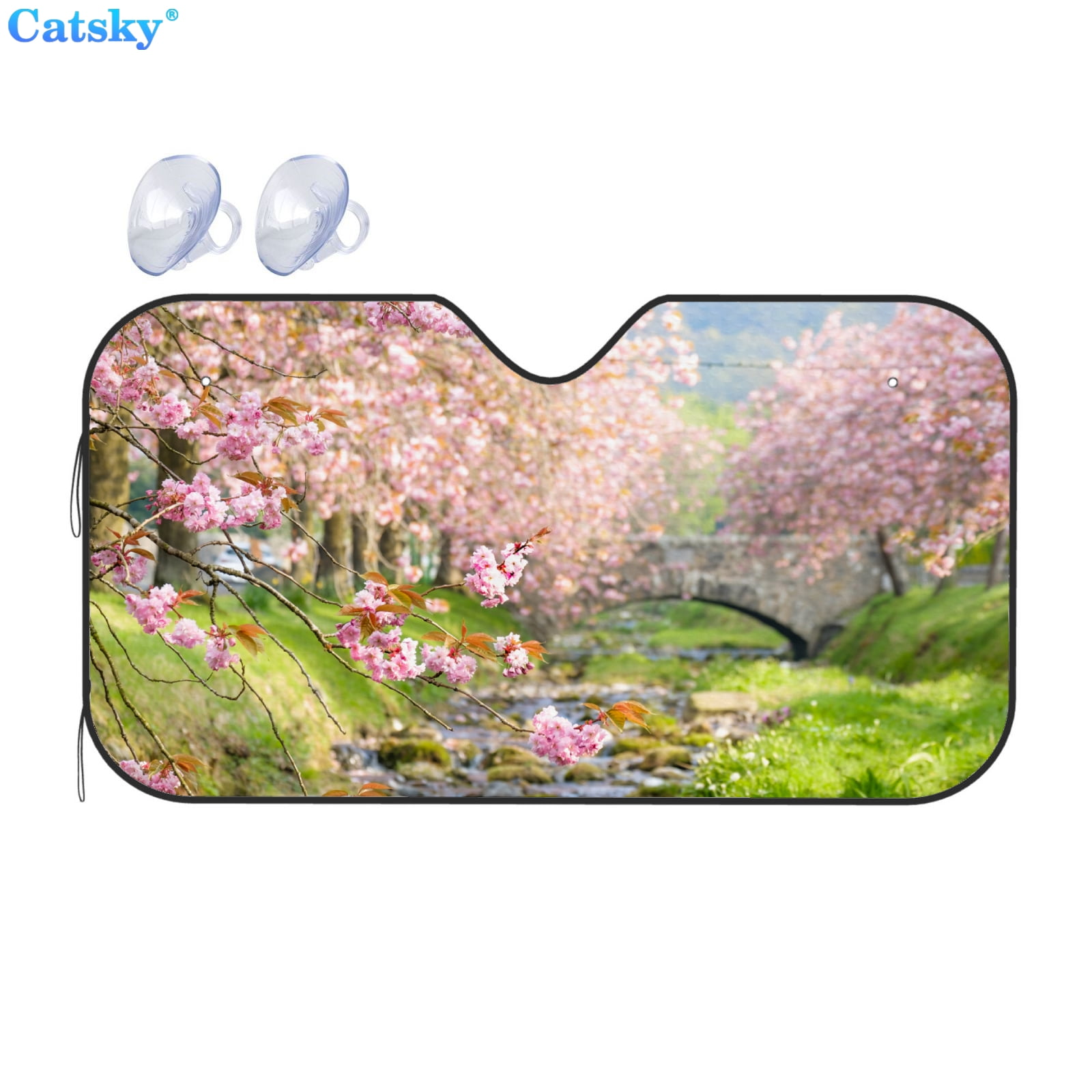 Sakura Cherry Blossom Auto Sun Shade Car Windshield Window Cover ...