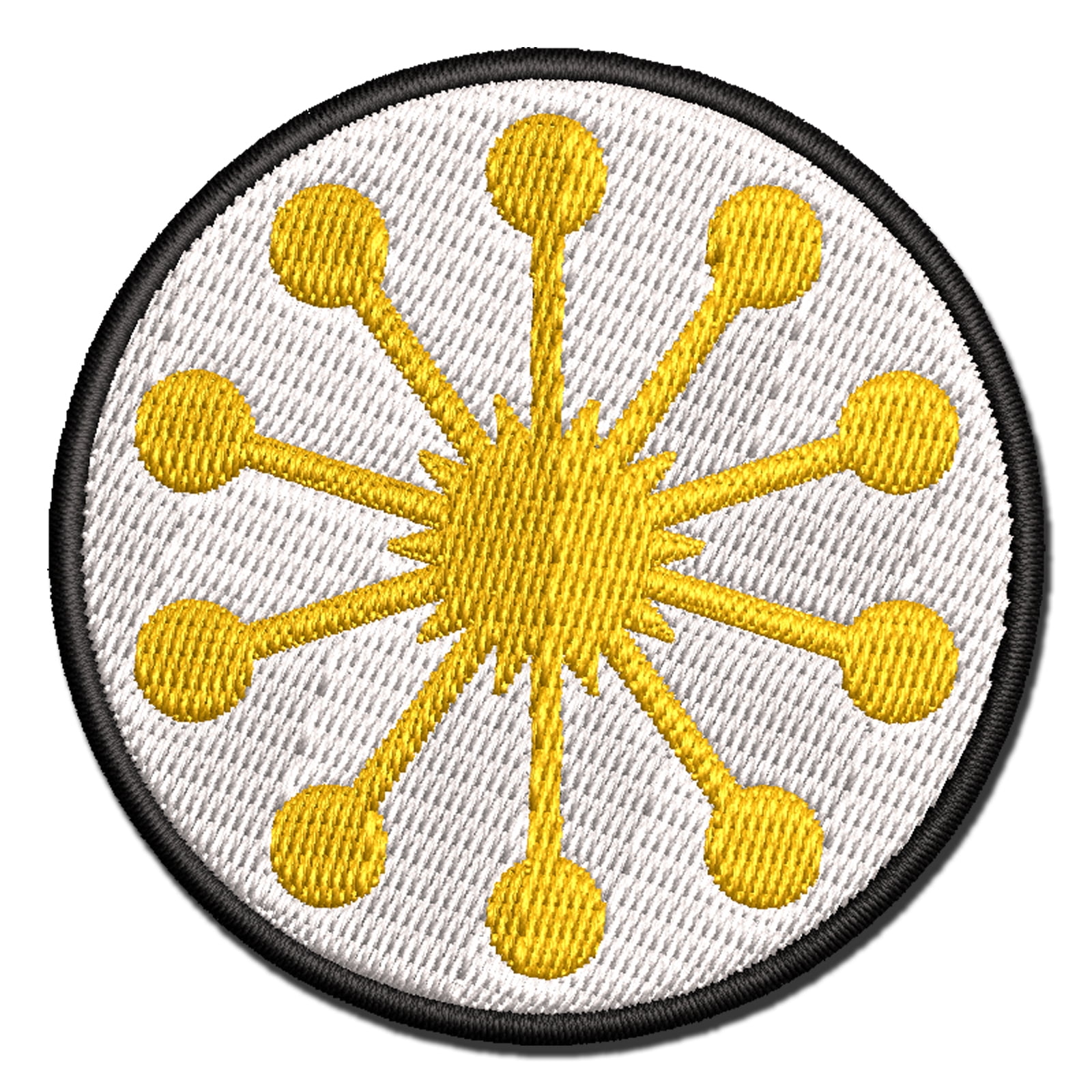 Sakura Cherry Blossom Pistil Center Applique Multi-Color Embroidered ...