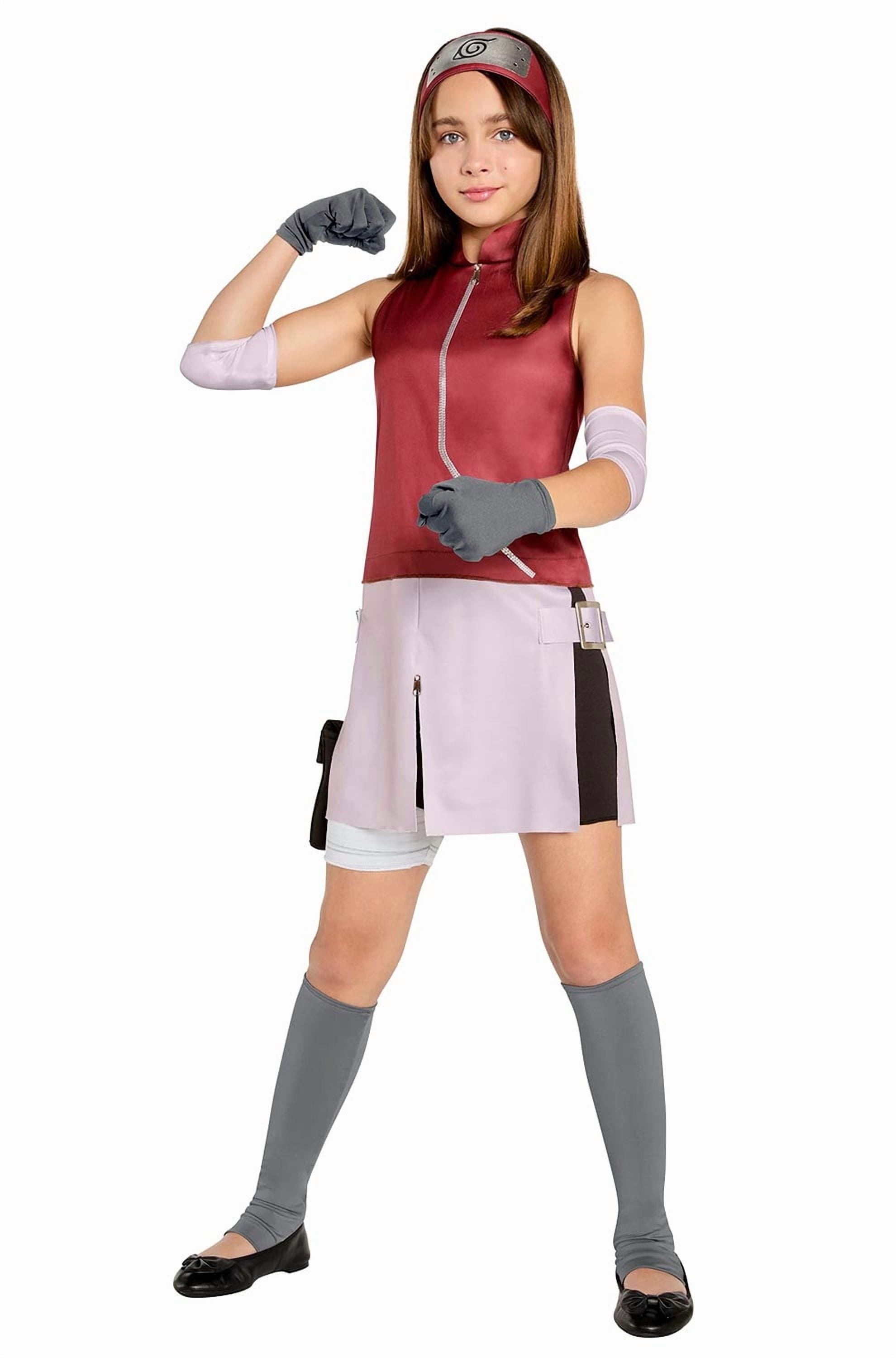 Girl's Naruto Shippuden Sakura Costume - Walmart.com
