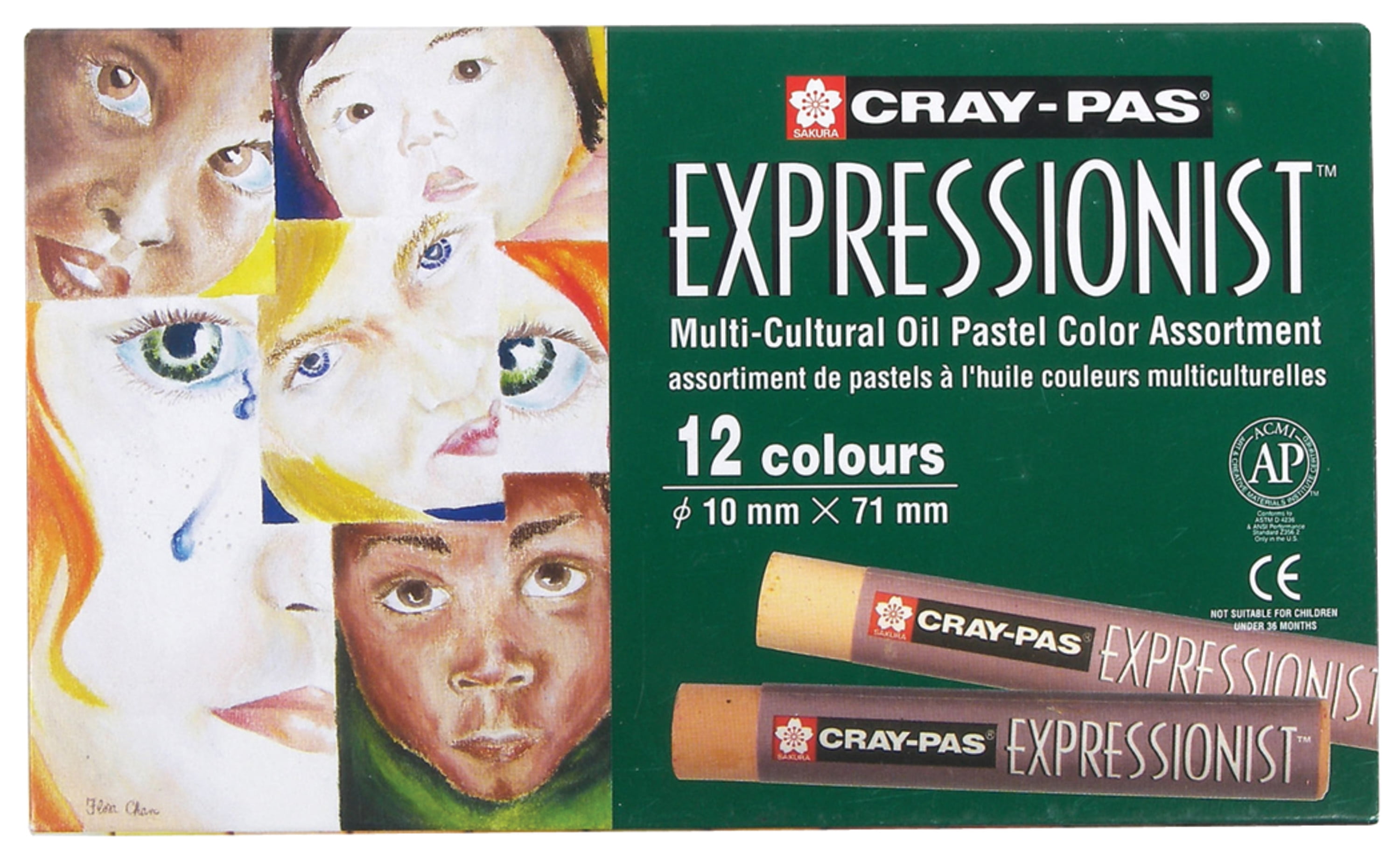Sakura Cray-Pas Expressionist Multi-Ethnic Oil Pastels, Assorted Skin ...
