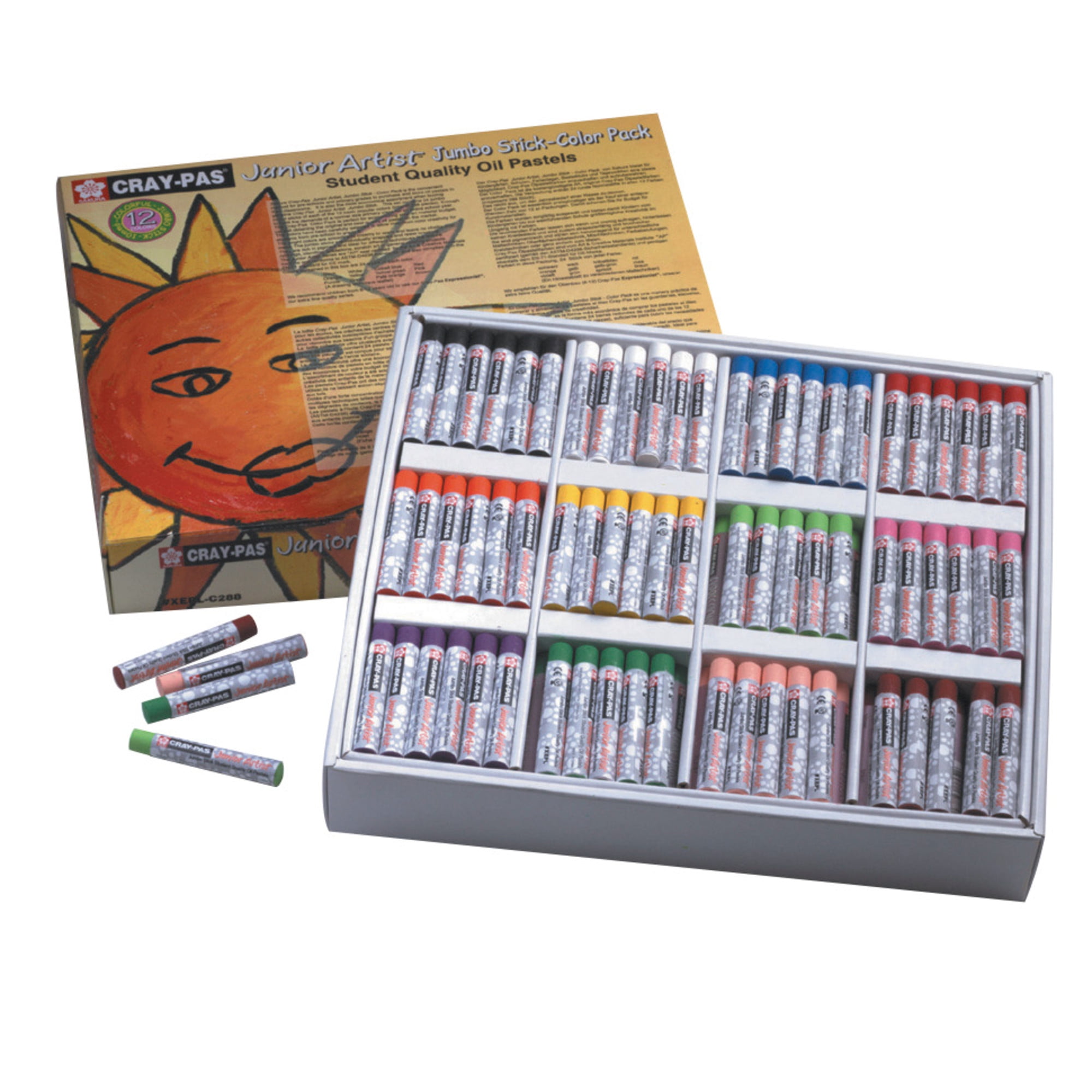 Sakura Cray-Pas Junior Artist Jumbo Oil Pastel Colorpack, Assorted ...