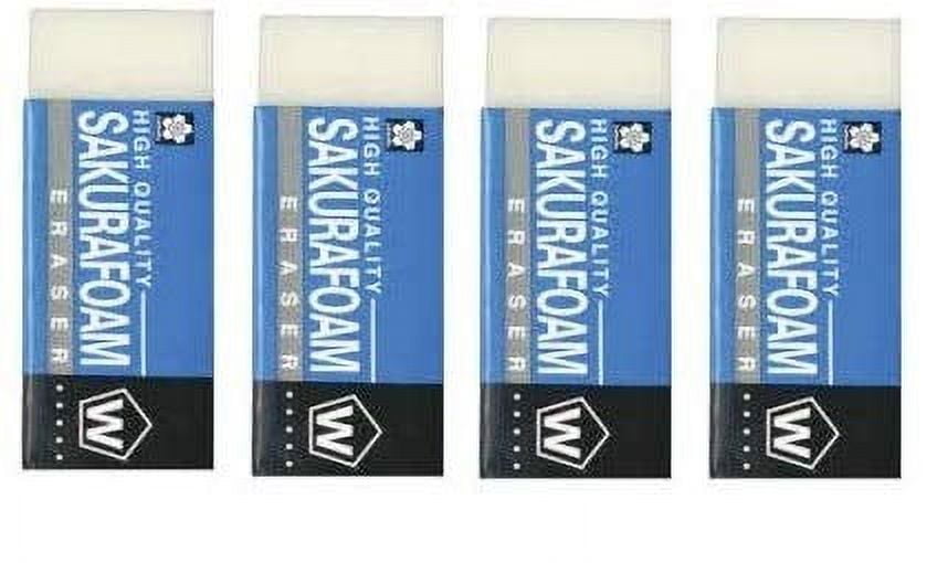 Sakura Dustless Foam Eraser Large4ct - Walmart.com