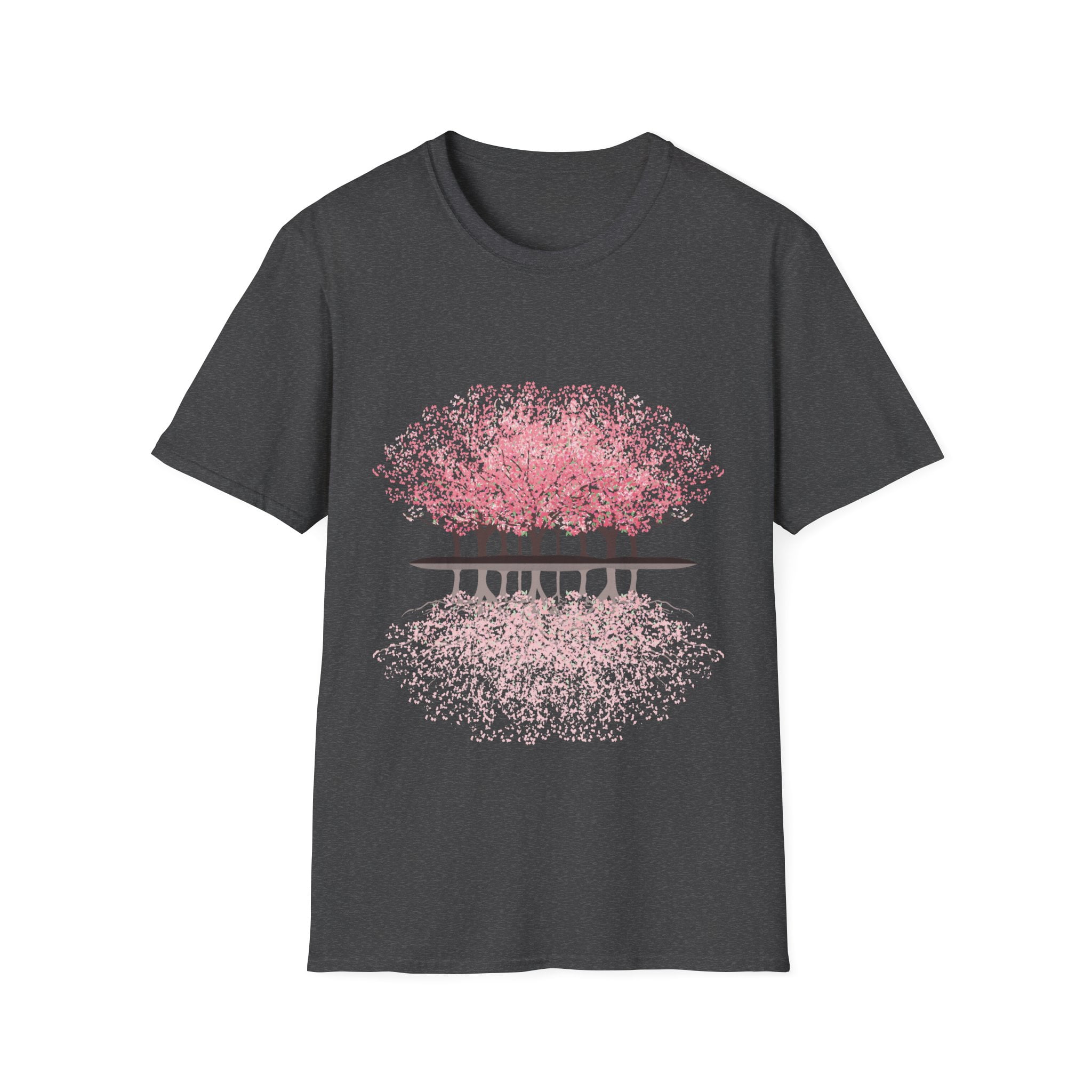 Sakura Forest Men Women Pink Trees Graphic Tees - Walmart.com