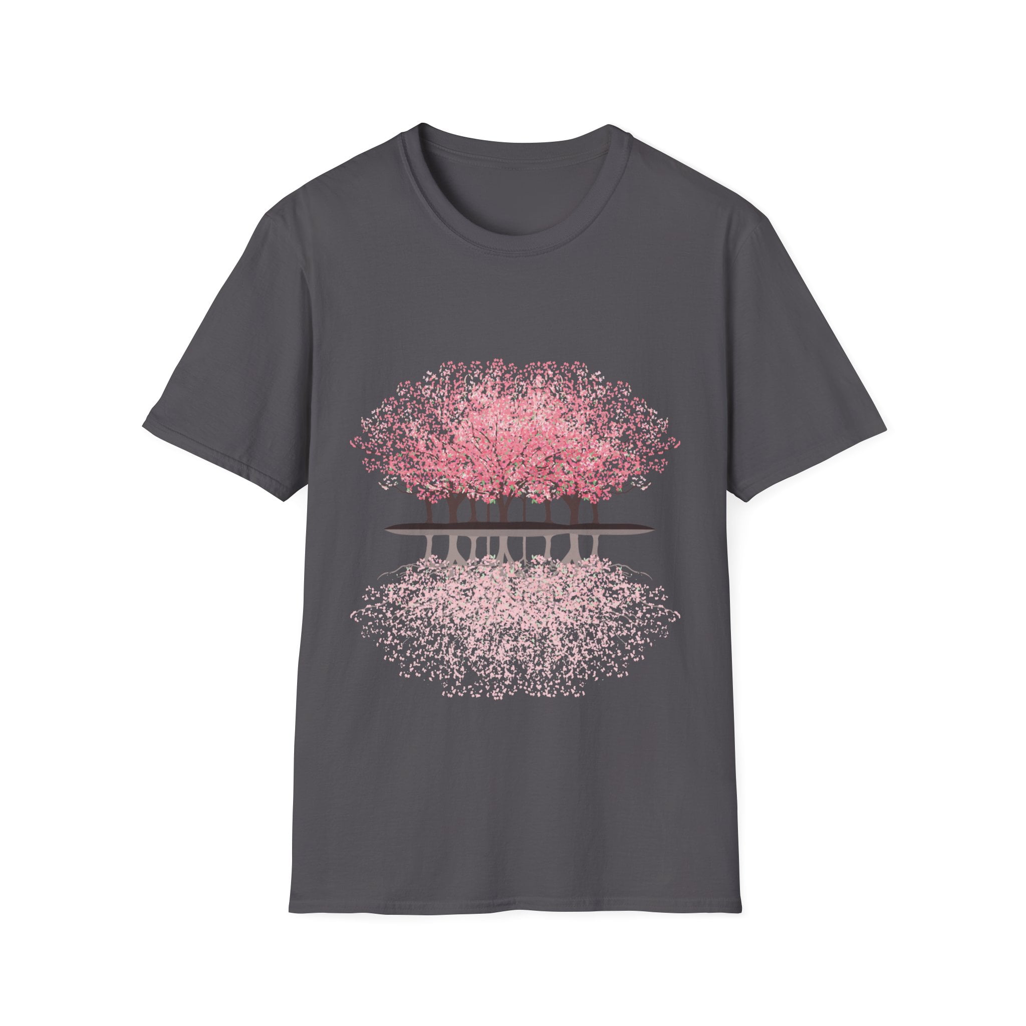 Sakura Forest Men Women Pink Trees Graphic Tees - Walmart.com