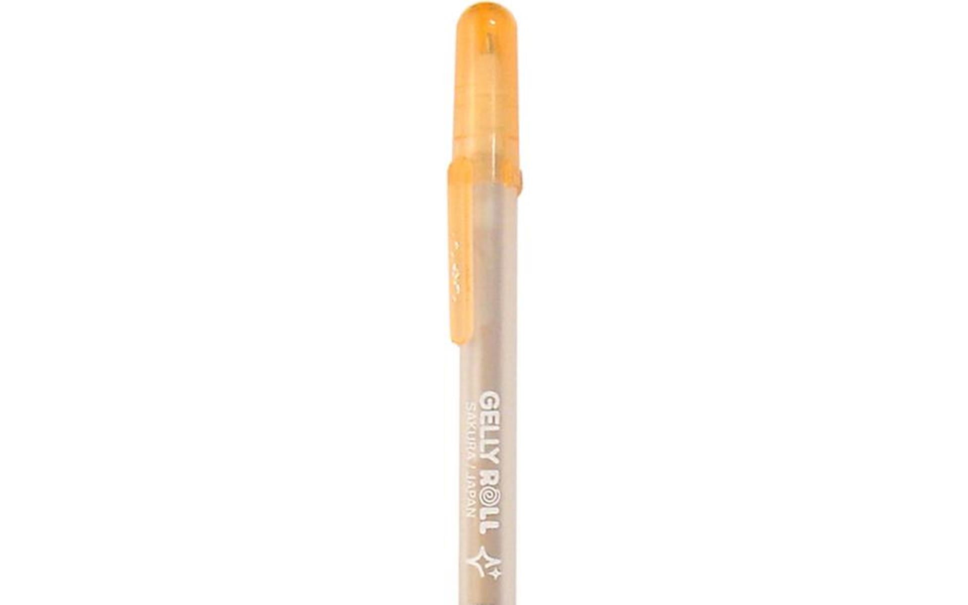 Sakura Gelly Roll Gold-Silver Shadow Pen - Silver/Orange, Bold ...