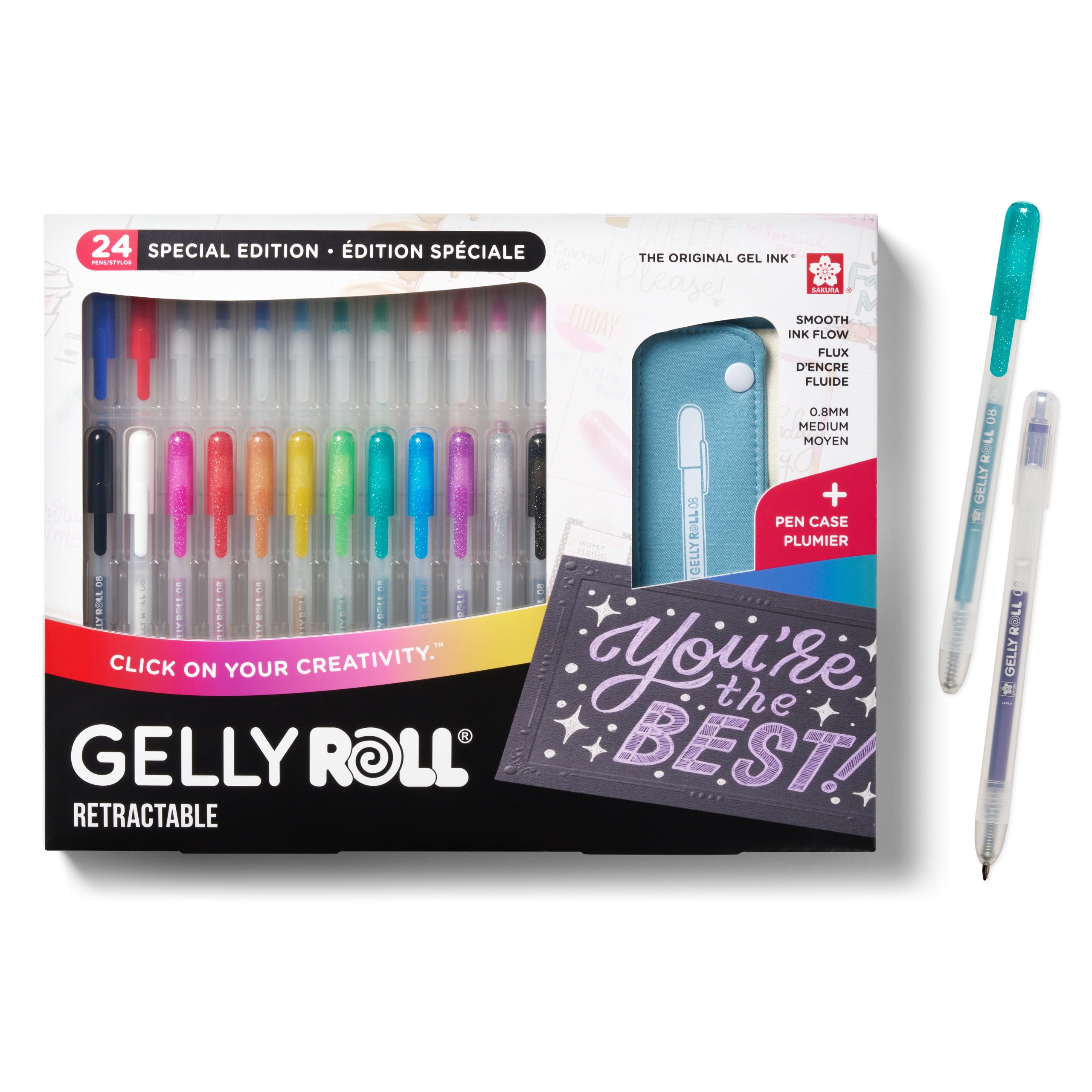 Sakura, Gelly Roll Retractable Gel Pens, 24 Pack, Assorted Colors ...