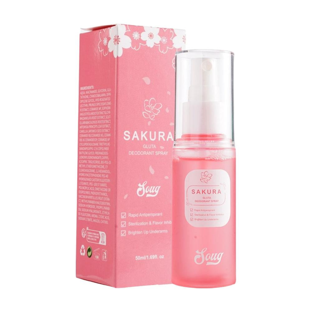 Sakura Gluta Deodorant Spray 10%Antiperspirant Spray 50ml NEW Z7S2 ...