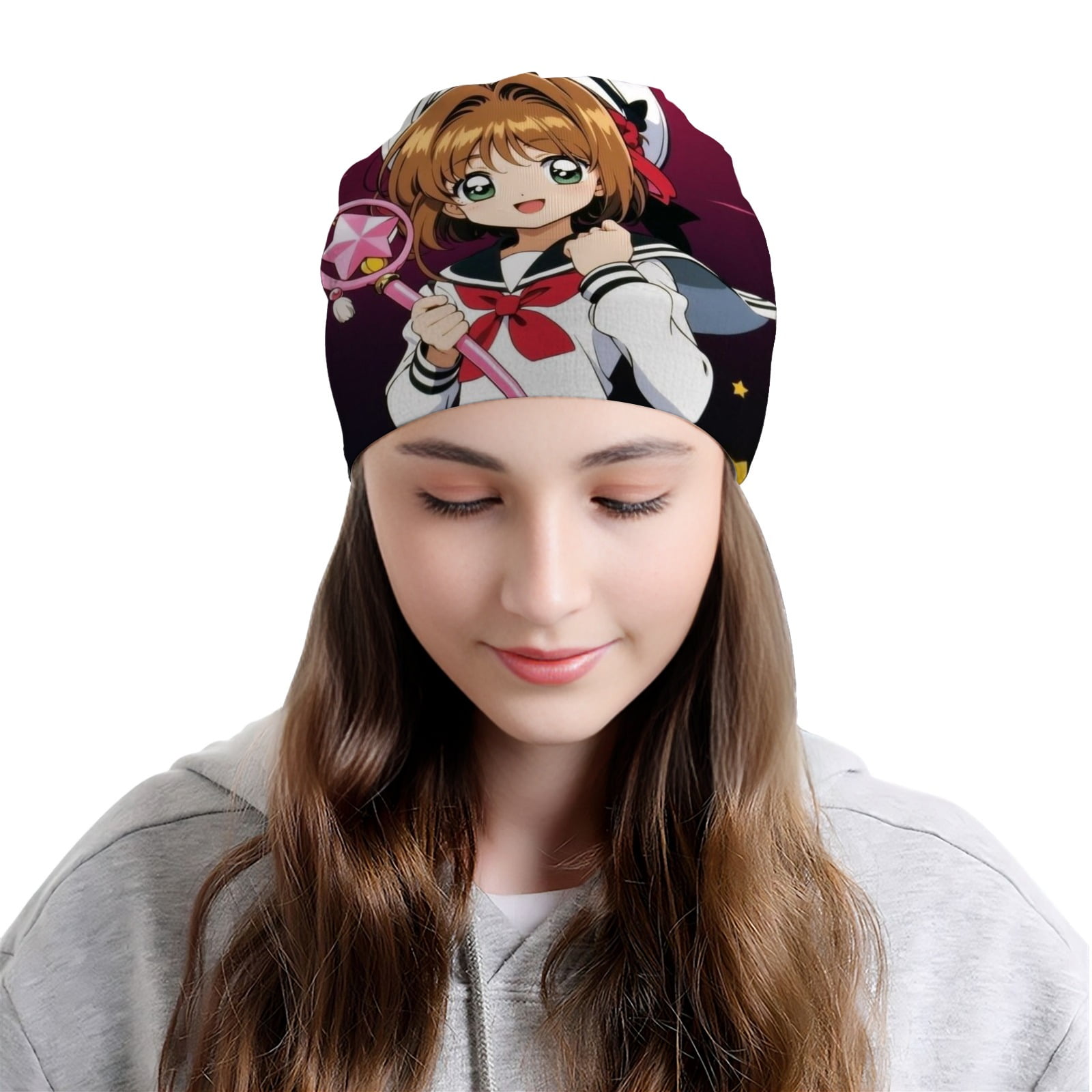 Sakura Kinomoto Knitted Beanie: Soft, warm, and stylish, with a ...