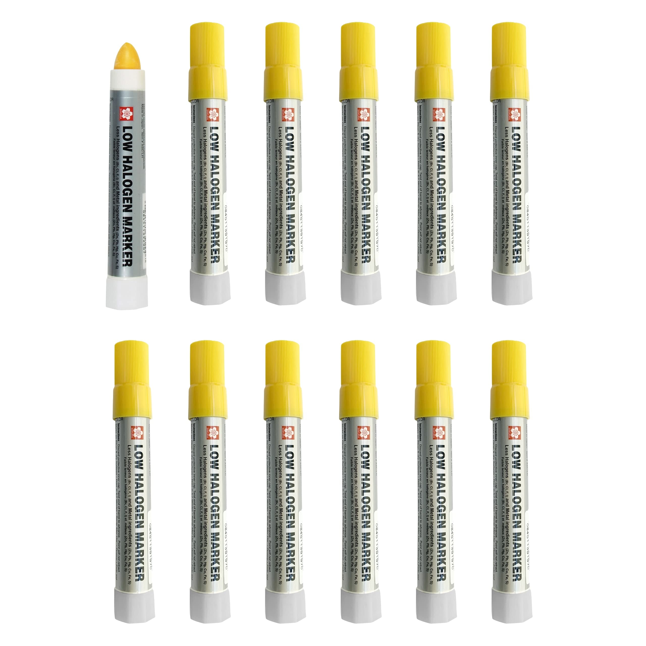 Sakura Low Halogen Solid Paint Markers with Twist Up Tip - Permanent ...