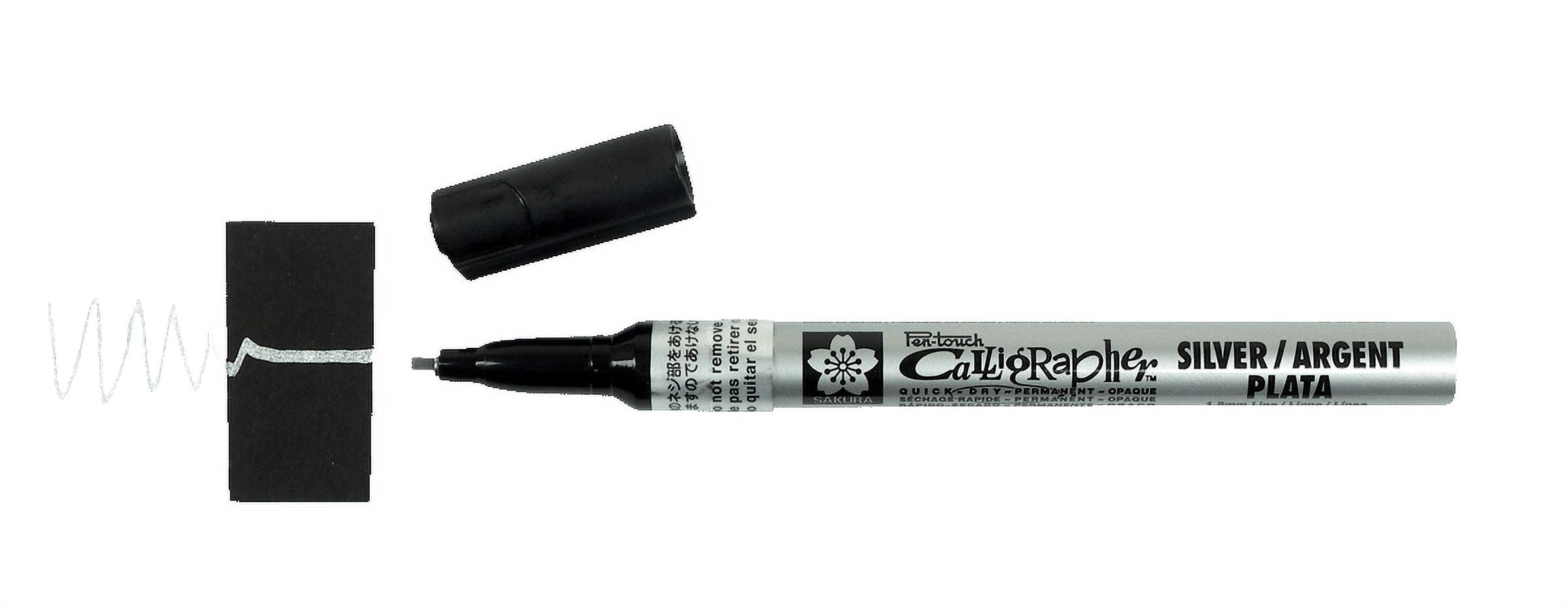 Sakura - Pen-Touch Calligrapher - Fine Calligraphy Marker - Silver #53 ...