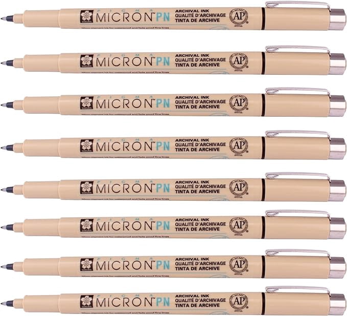 Sakura Pigma Micron Fine Line Pen High Light and Soft Head Pen Manga ...