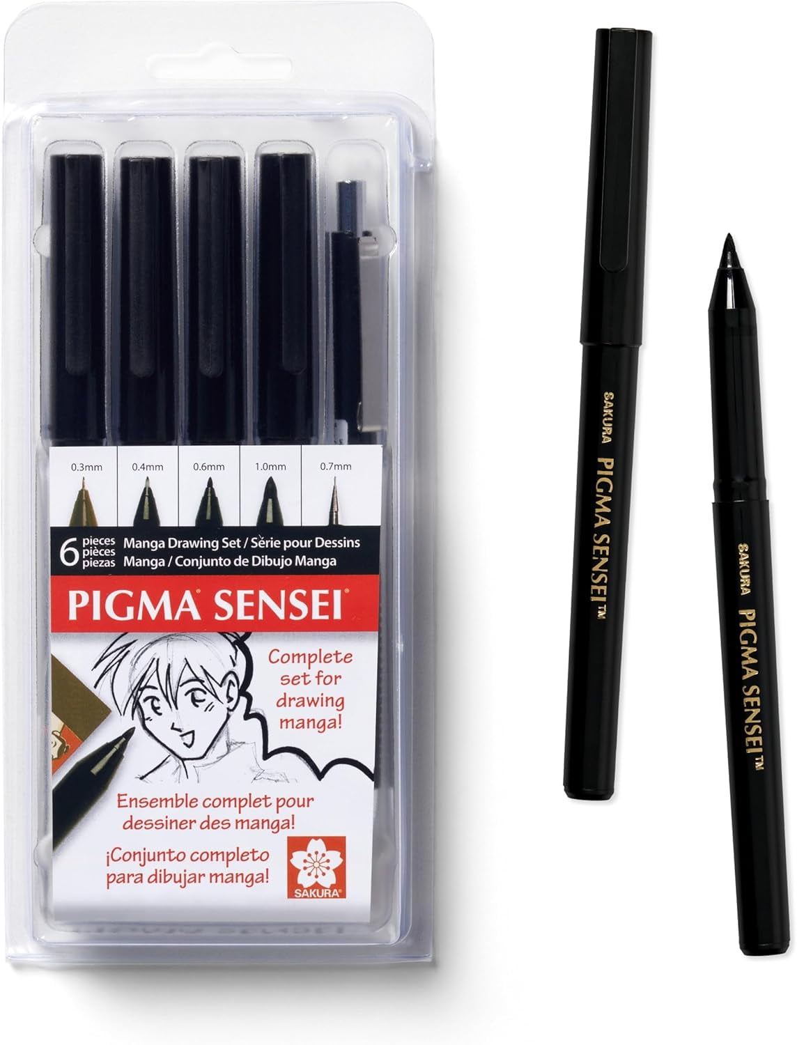 Sakura Pigma Sensei Manga Drawing Set, 6-Pieces - Walmart.com