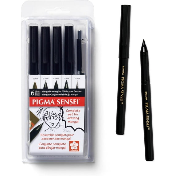 Sakura Pigma Sensei Manga Drawing Set, 6-Pieces - Walmart.com