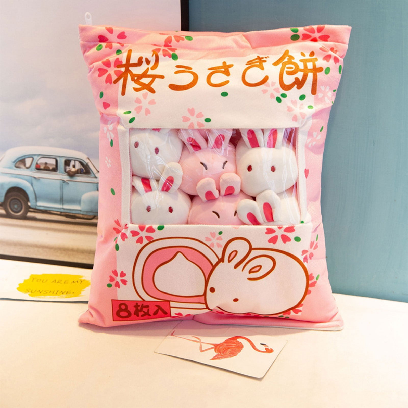 Sakura Rabbit Mochi Soft and Cherry Blossom Flavor Perfect for Snacking ...