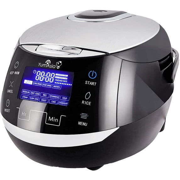 Sakura Rice Cooker with Ceramic Bowl and Advanced Fuzzy Logic (8 Cup, 1 ...