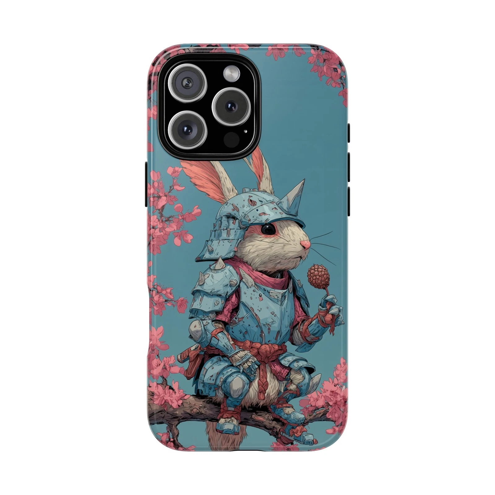 Sakura Samurai Squirrel Art Phone Case for iPhone Case 17 to 11 Pro Max ...