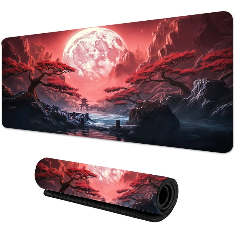 Sakura Scenery Mouse Pad Large Anti-Slip Rubber Gaming MousePad Durable ...