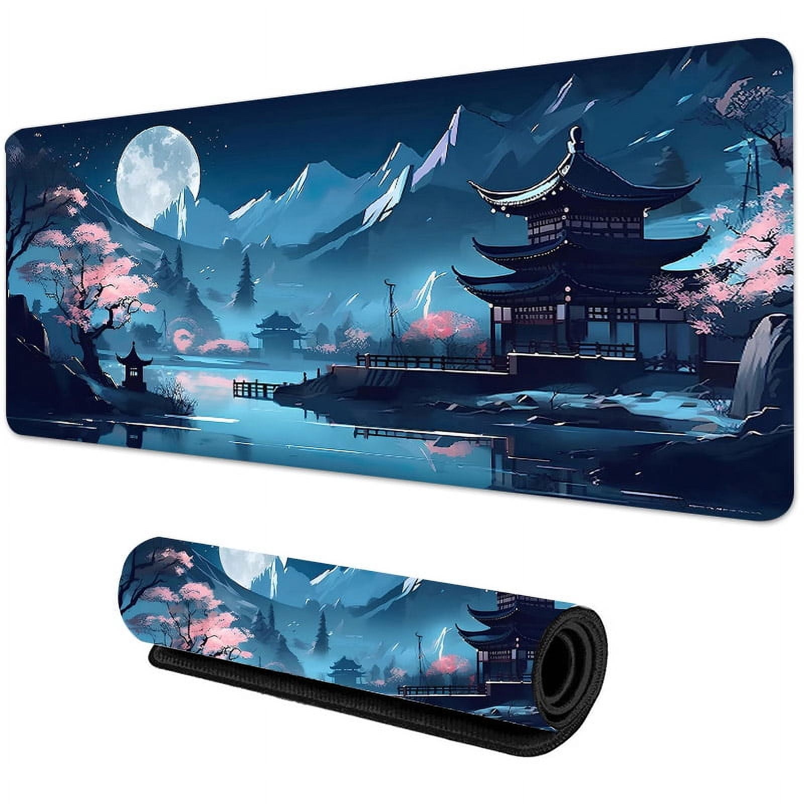 Sakura Scenery Mouse Pad Large Anti-Slip Rubber Gaming MousePad Durable ...
