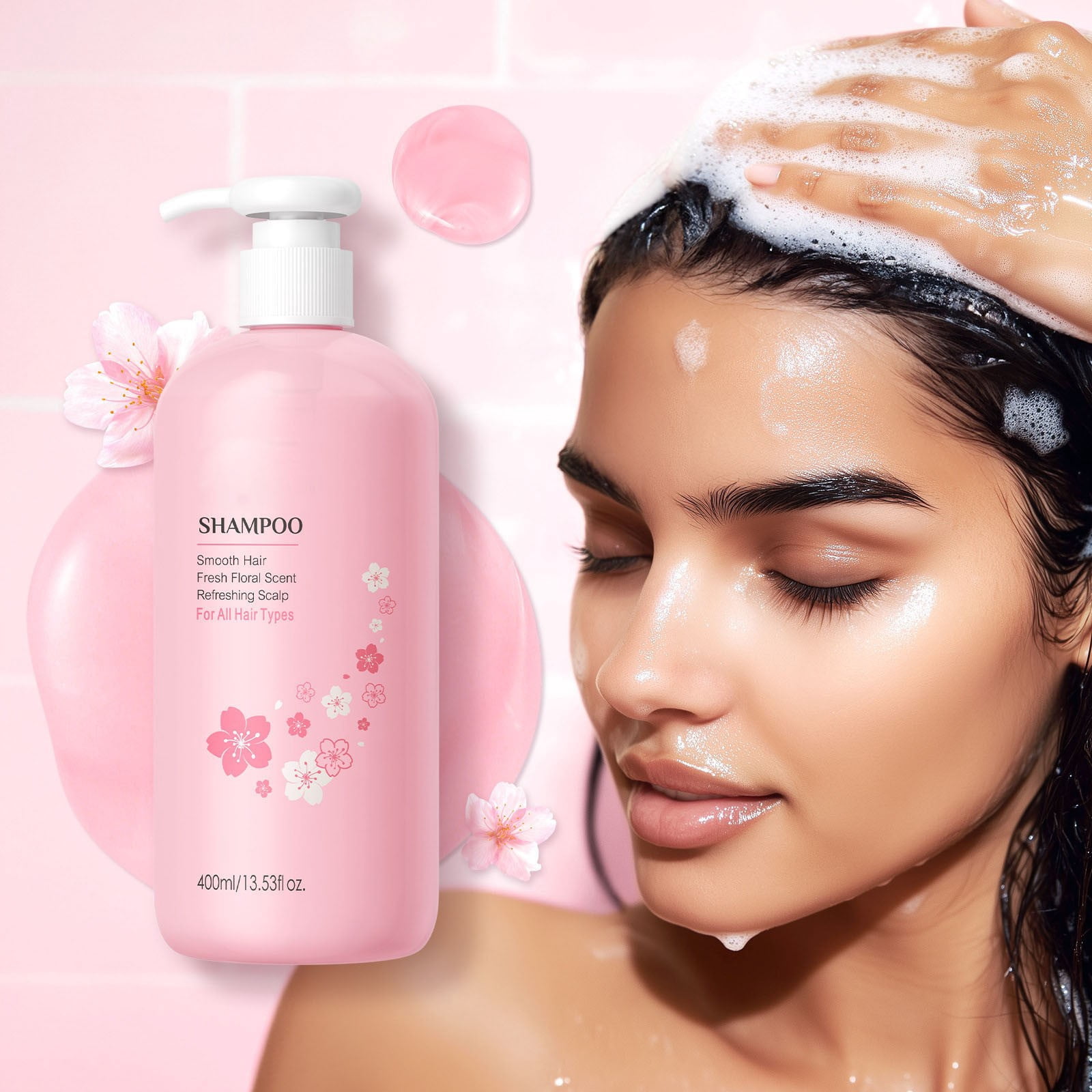Sakura Shampoo, Hydrating and Thickening Hair Care, Improve, Shine ...