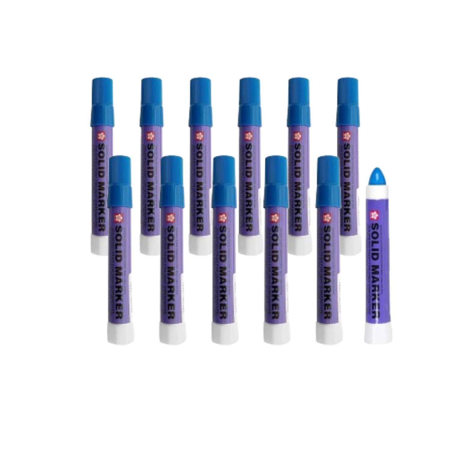 Sakura Solid Paint Markers - Permanent Marker Paint Pens - Window, Wood, & Glass Marker - Blue ...