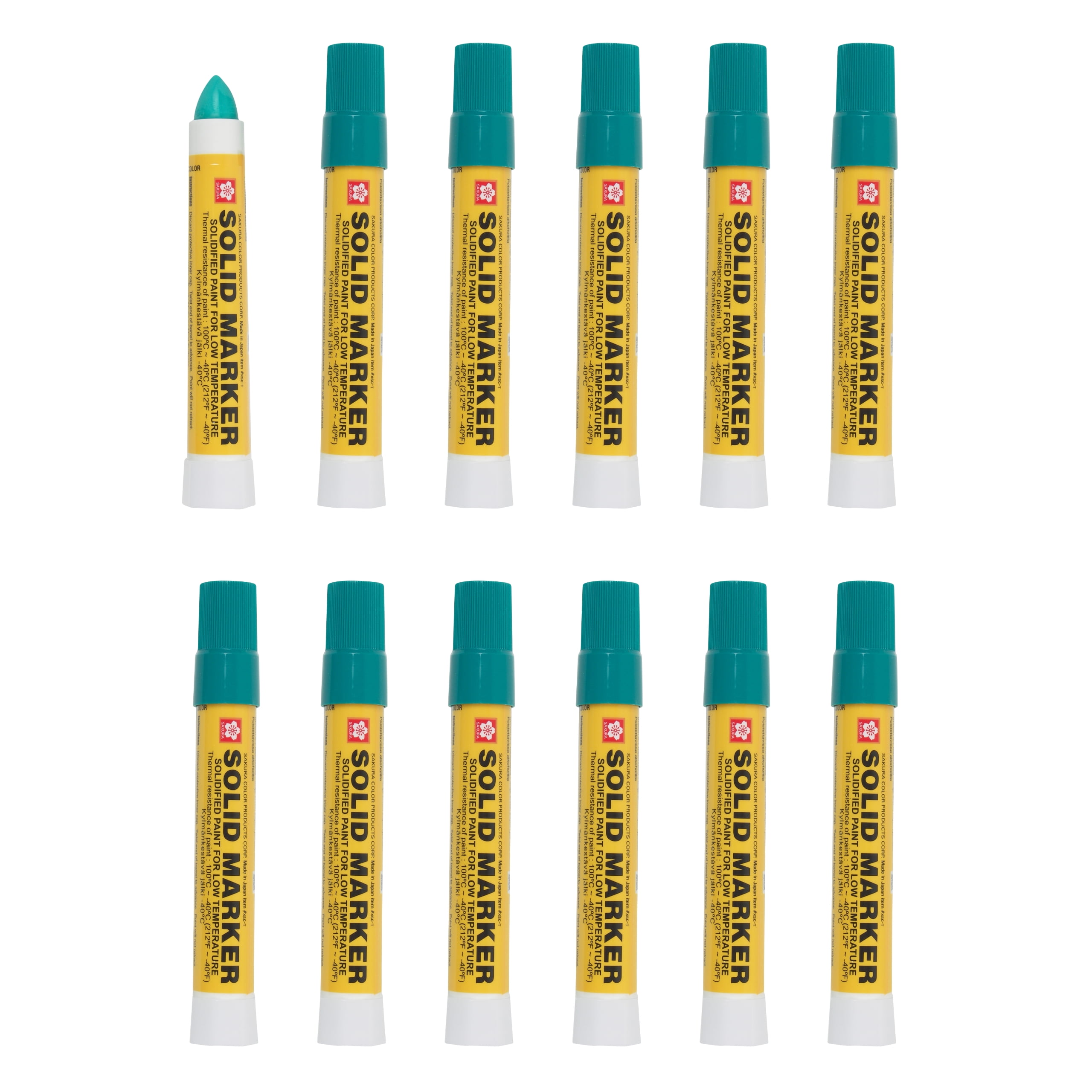 Sakura Solid Paint Markers with Twist Up Tip - Low Temperature Permanent Marker Pens - Window ...