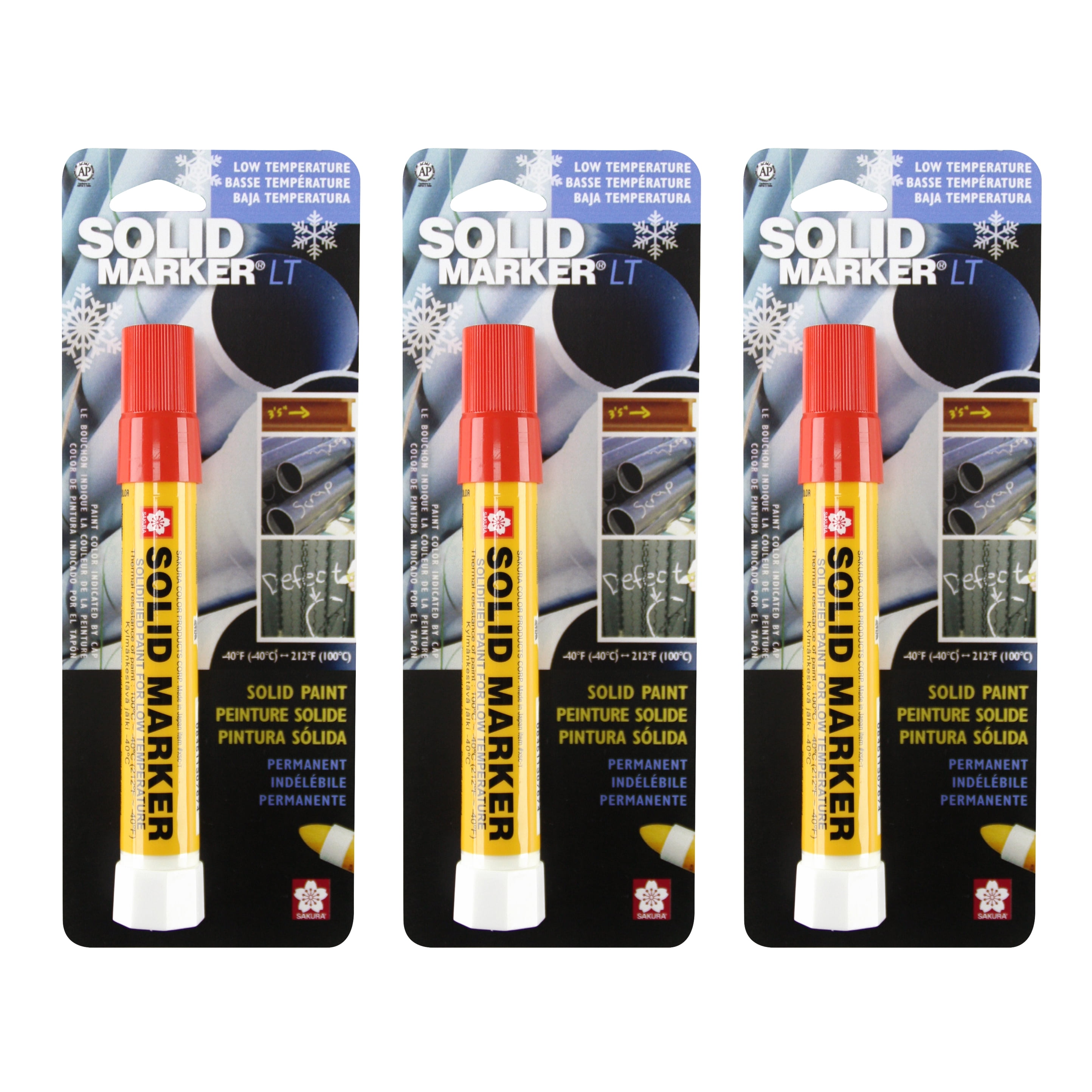 Sakura Solid Paint Markers with Twist Up Tip - Low Temperature Permanent Marker Pens - Window ...