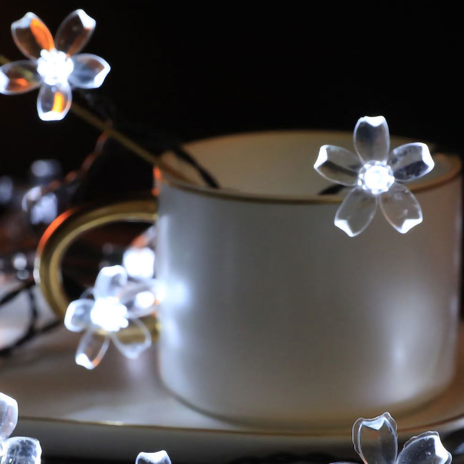 Sakura String Lights Solar Energy LED Waterproof Decoration Light for ...