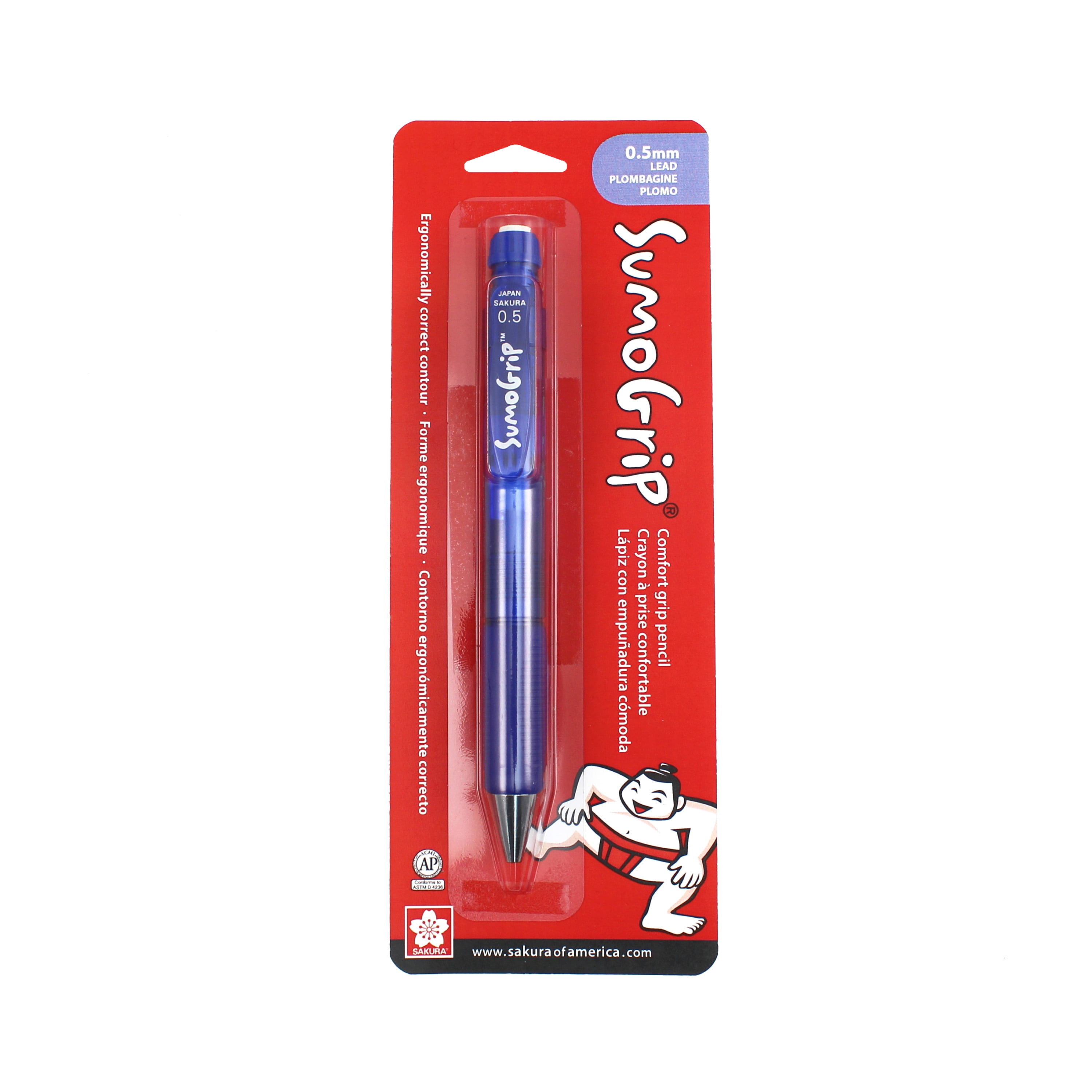 Sakura Sumo Grip Pencil, .5mm, Clear Blue - Walmart.com