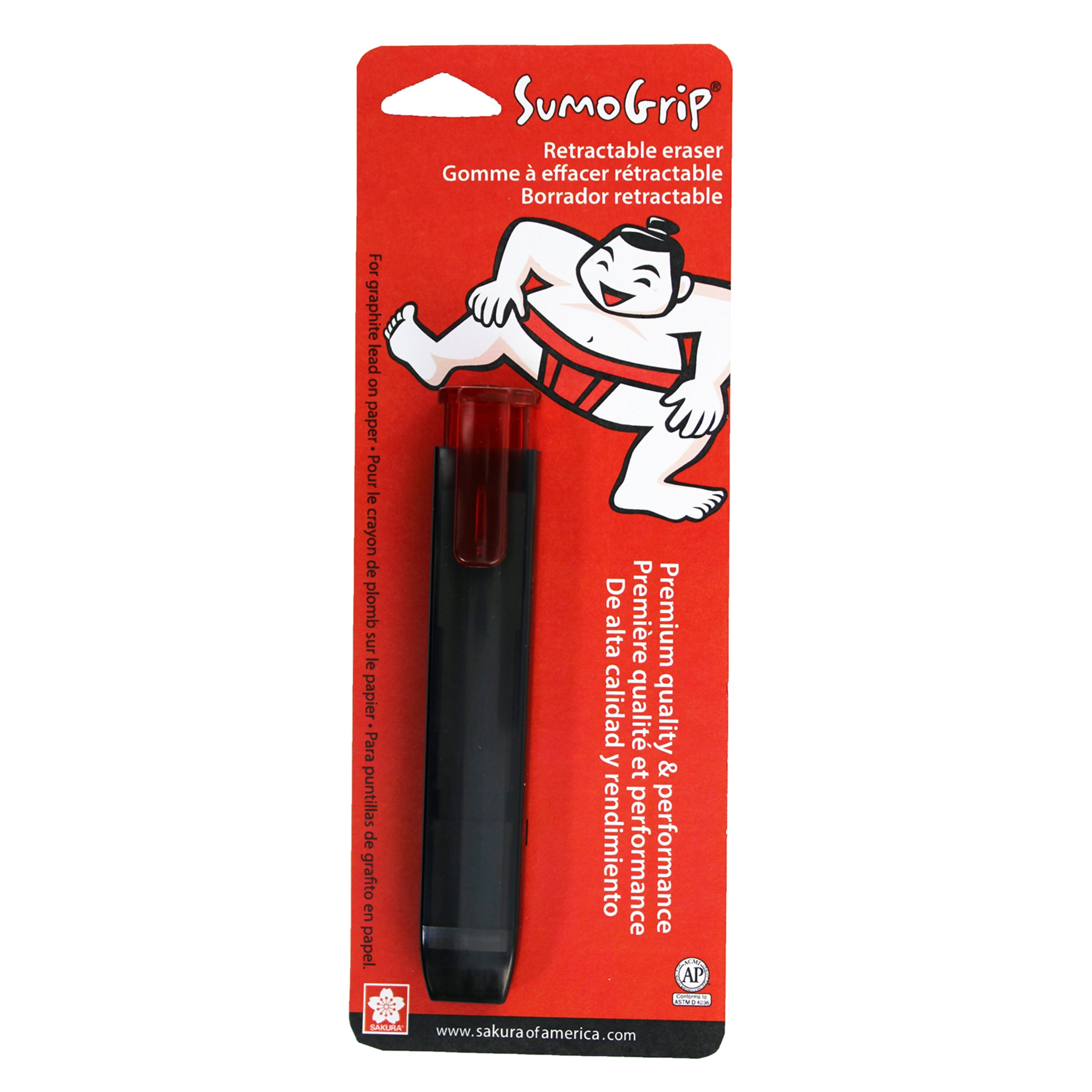 Sakura SumoGrip Premium Open-Cell Foam Technology Retractable Eraser ...