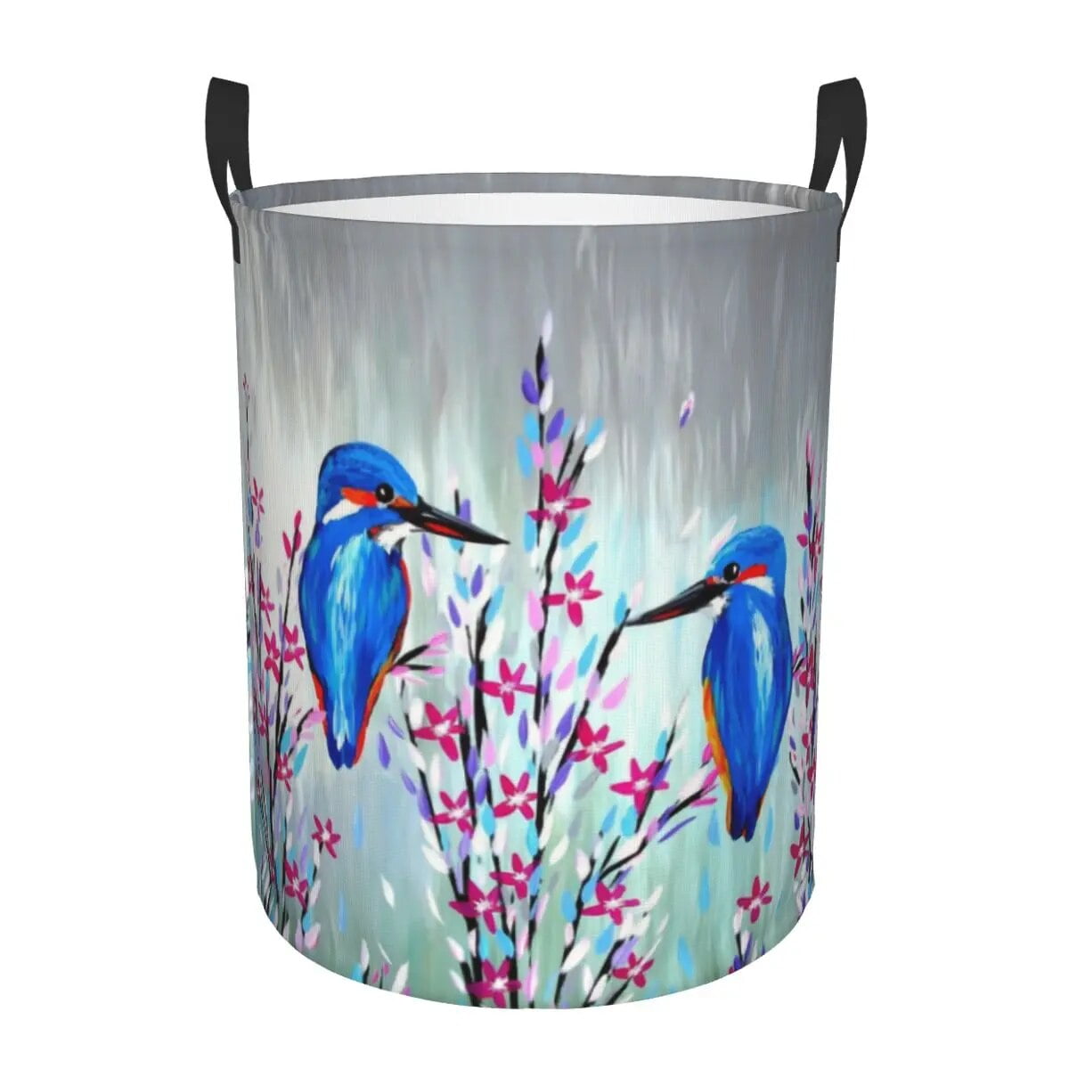 Sakura Tree Cherry Blossom Laundry Basket Foldable Japanese Flower ...