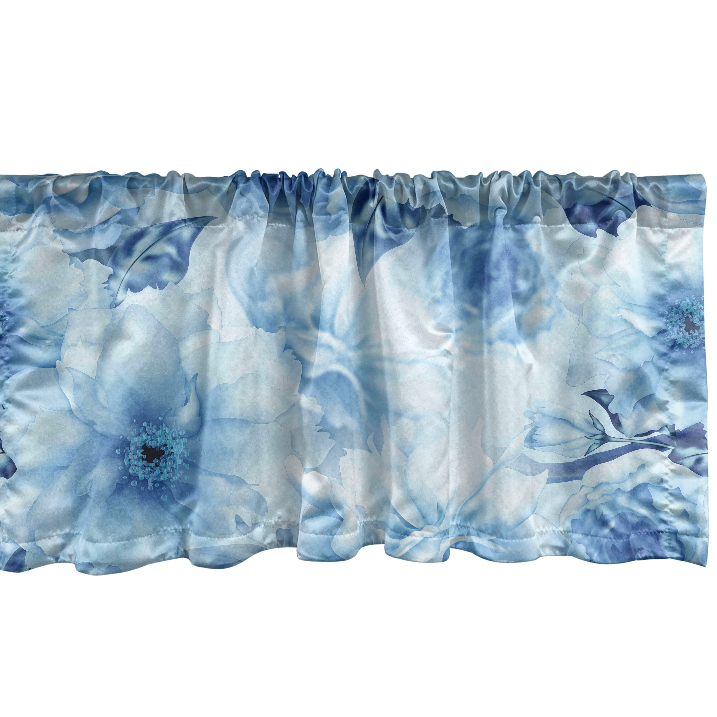 Sakura Window Valance, Japanese Inspiration Asian Flowers Vintage with ...